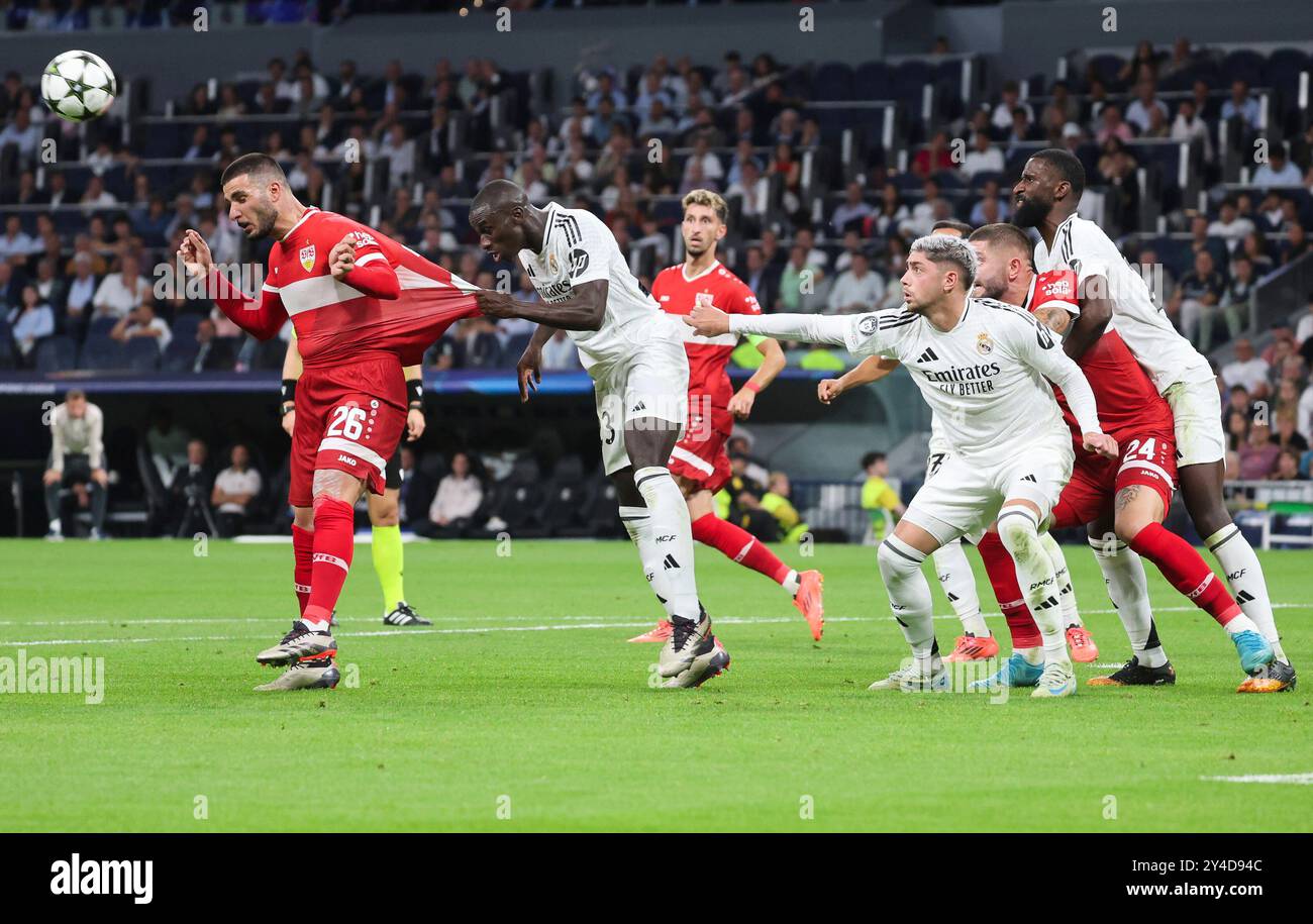 Madrid, Spanien. 17th Sep, 2024. Deniz Undav (VfB Stuttgart #26) ESP, Real Madrid vs. VfB ...