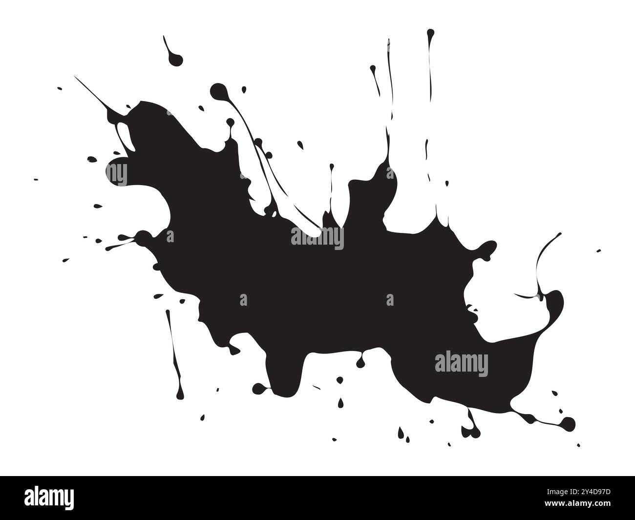 Vibrant fluid spill ink art Stock Vector Images - Alamy