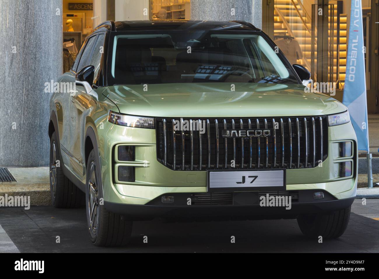 Turin, Italy. 14th September 2024. Jaecoo 7 (Jaecoo J7) at Turin Car ...