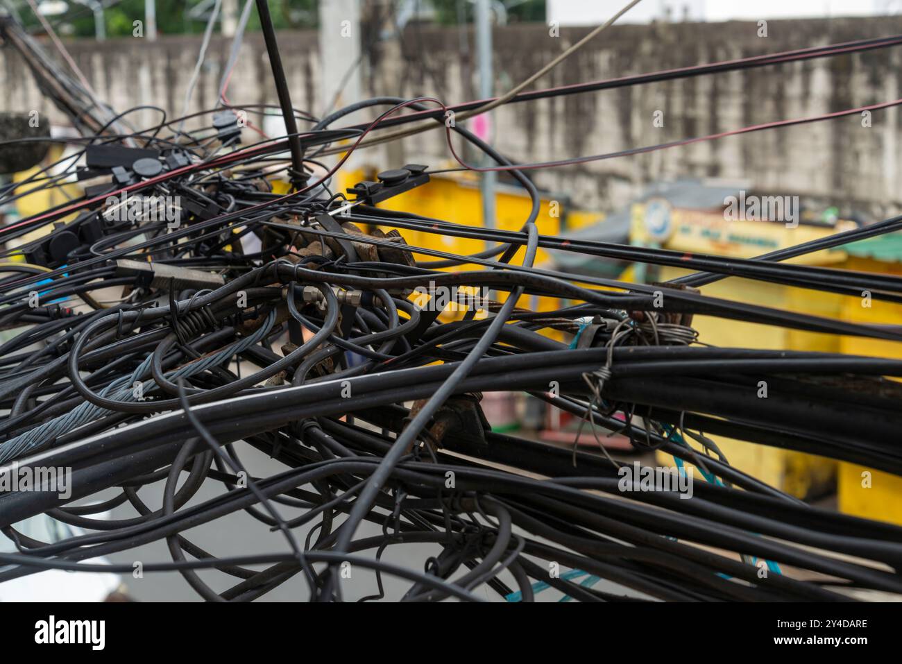 Looking from above,at a first floor location and street corner junction ...