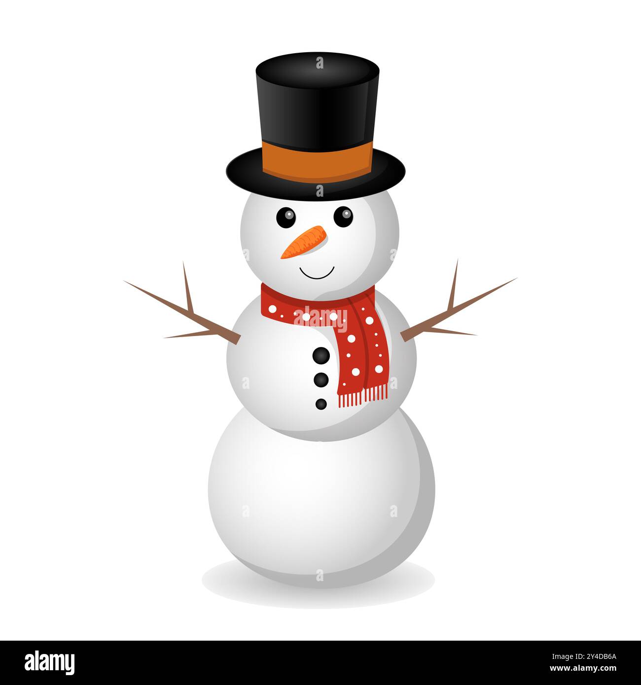 Snowman isolated on transparent background Stock Photo - Alamy