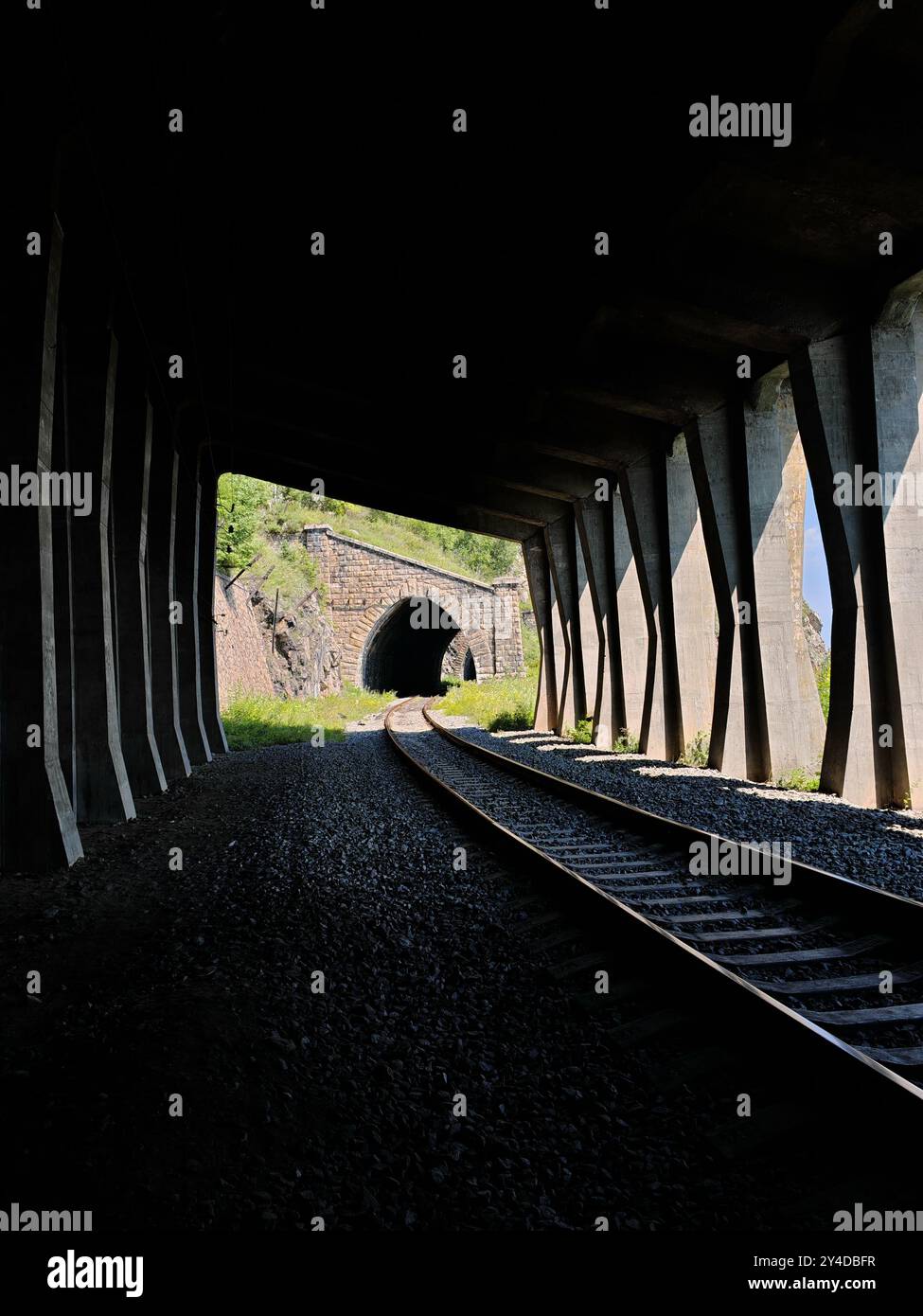 Old tunnel on Circum-Baikal Railway Stock Photo - Alamy