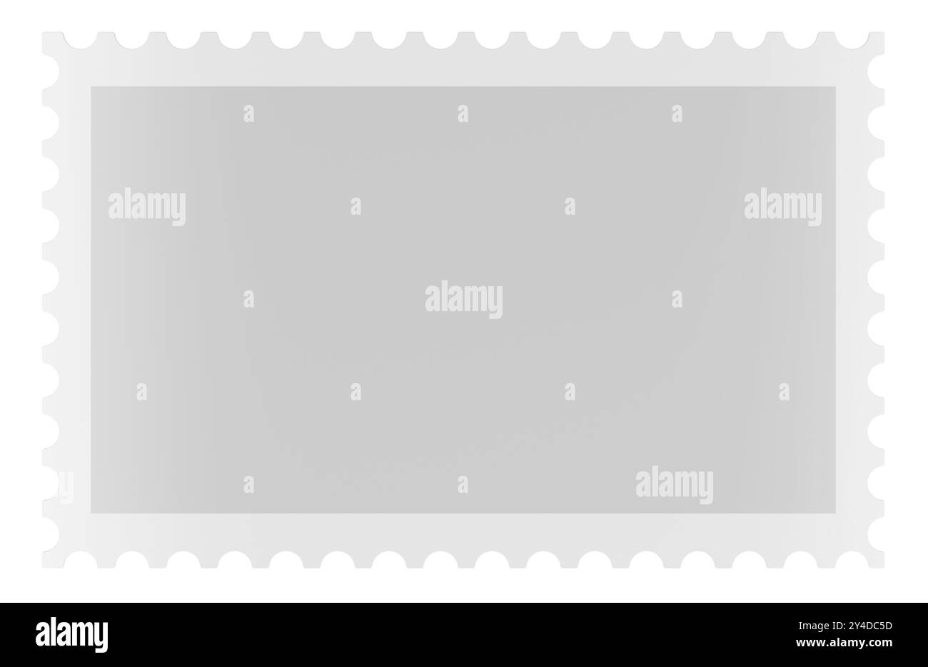 White Postage Stamp. 3D rendering isolated on white background Stock ...