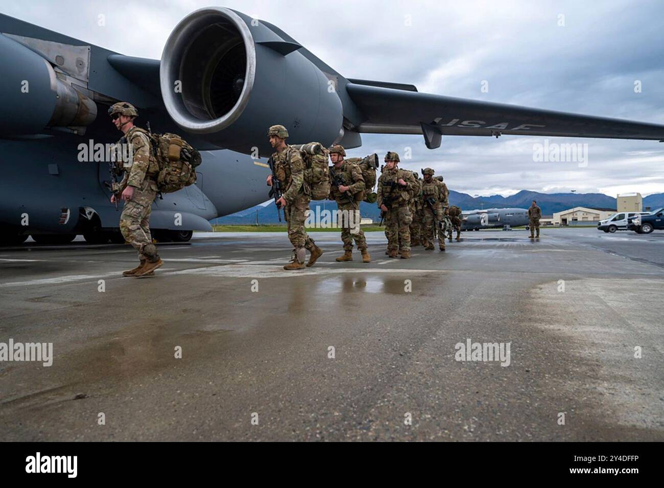 In this image released by the U.S. Air Force, U.S. Army Soldiers ...