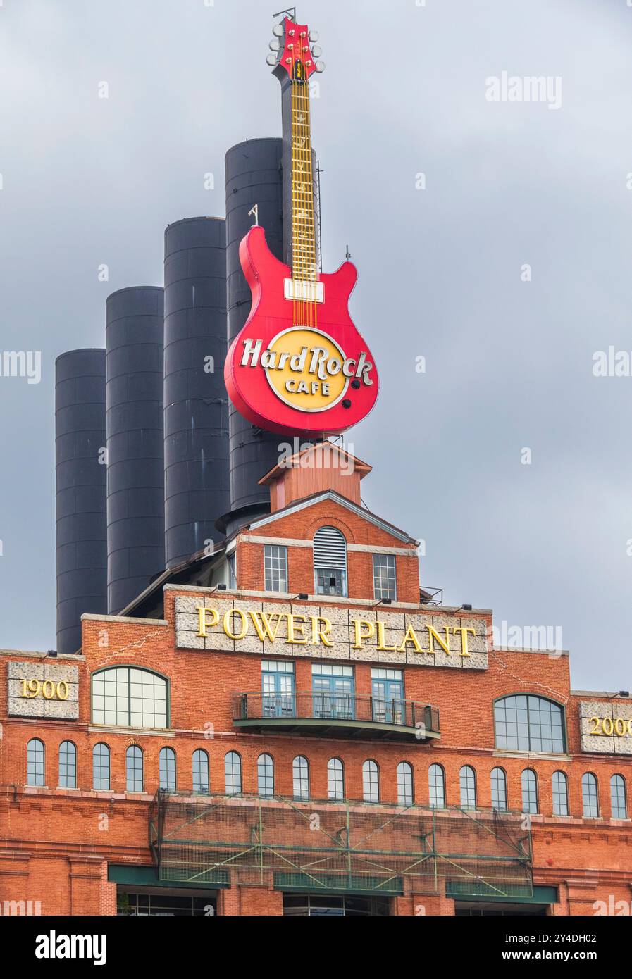 Hard Rock Cafe and Pratt Street Power Plant historic buildings at ...