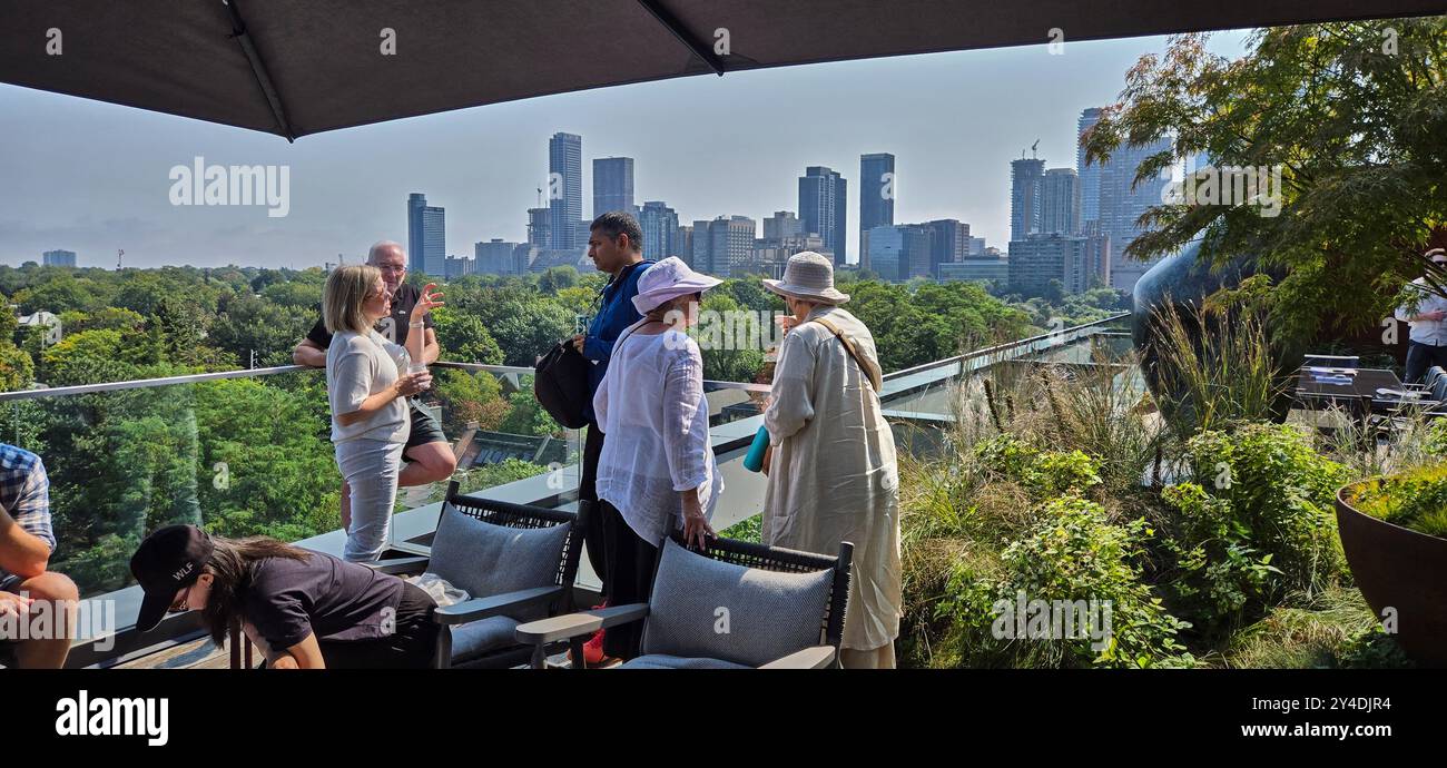 Toronto roof deck designed by Kate Fox Whyte landscape architect Stock ...