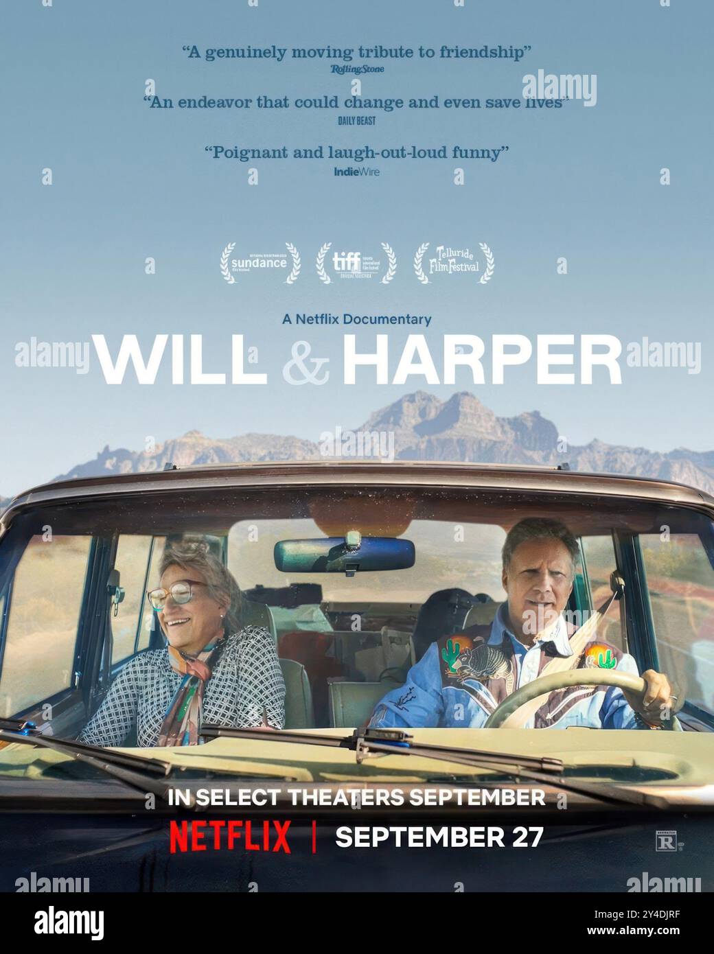 WILL & HARPER, (aka WILL AND HARPER), US poster, from left: Will Ferrell, Harper Steele, 2024 ...