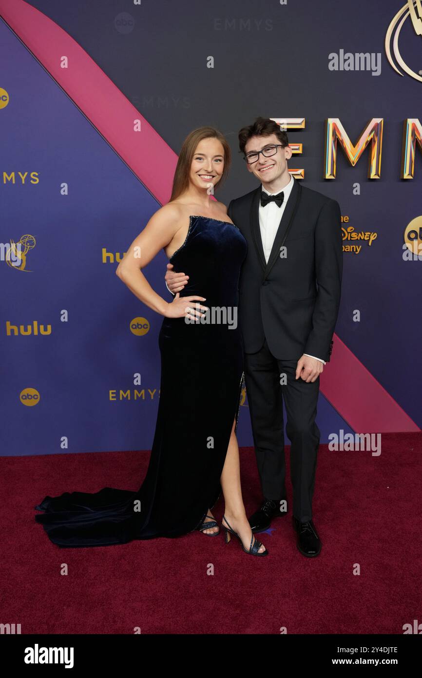 Tess McCracken and Stephen Nedoroscik poses for a Red Carpet portrait ...