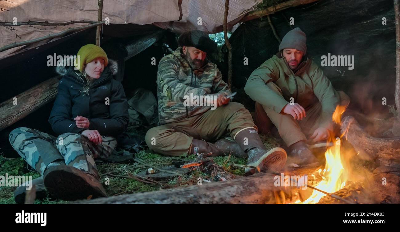 OUTLAST, from left: Tina Grimm, Eric Shevchenko, Joey DiDesidero, 'The ...