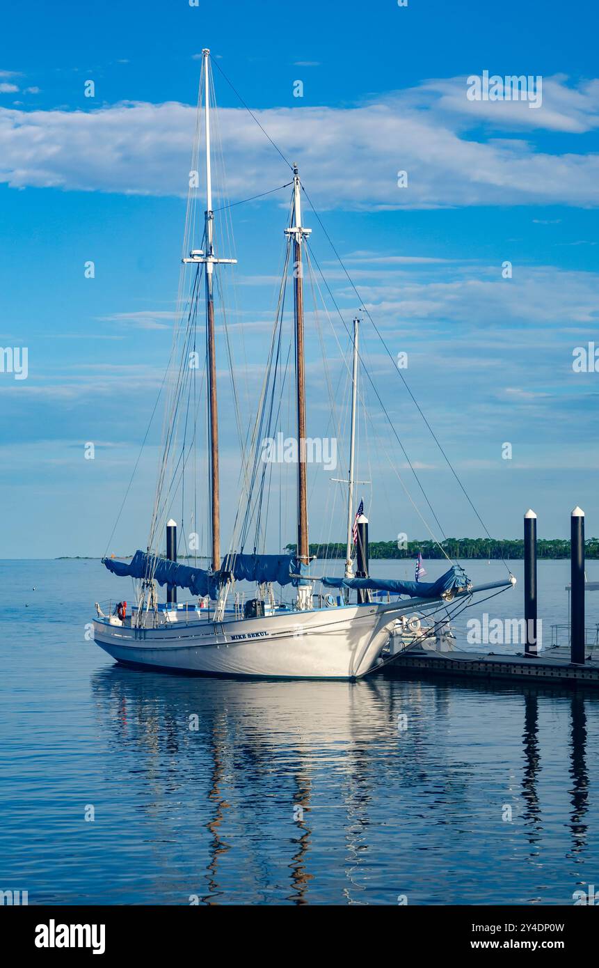 The "Mike Sekul" schooner is pictured at the Biloxi Schooner Pier ...