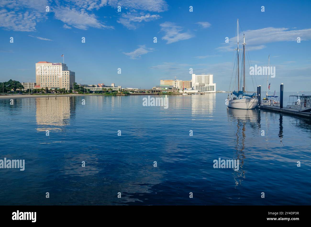 The "Mike Sekul" schooner is pictured at the Biloxi Schooner Pier ...