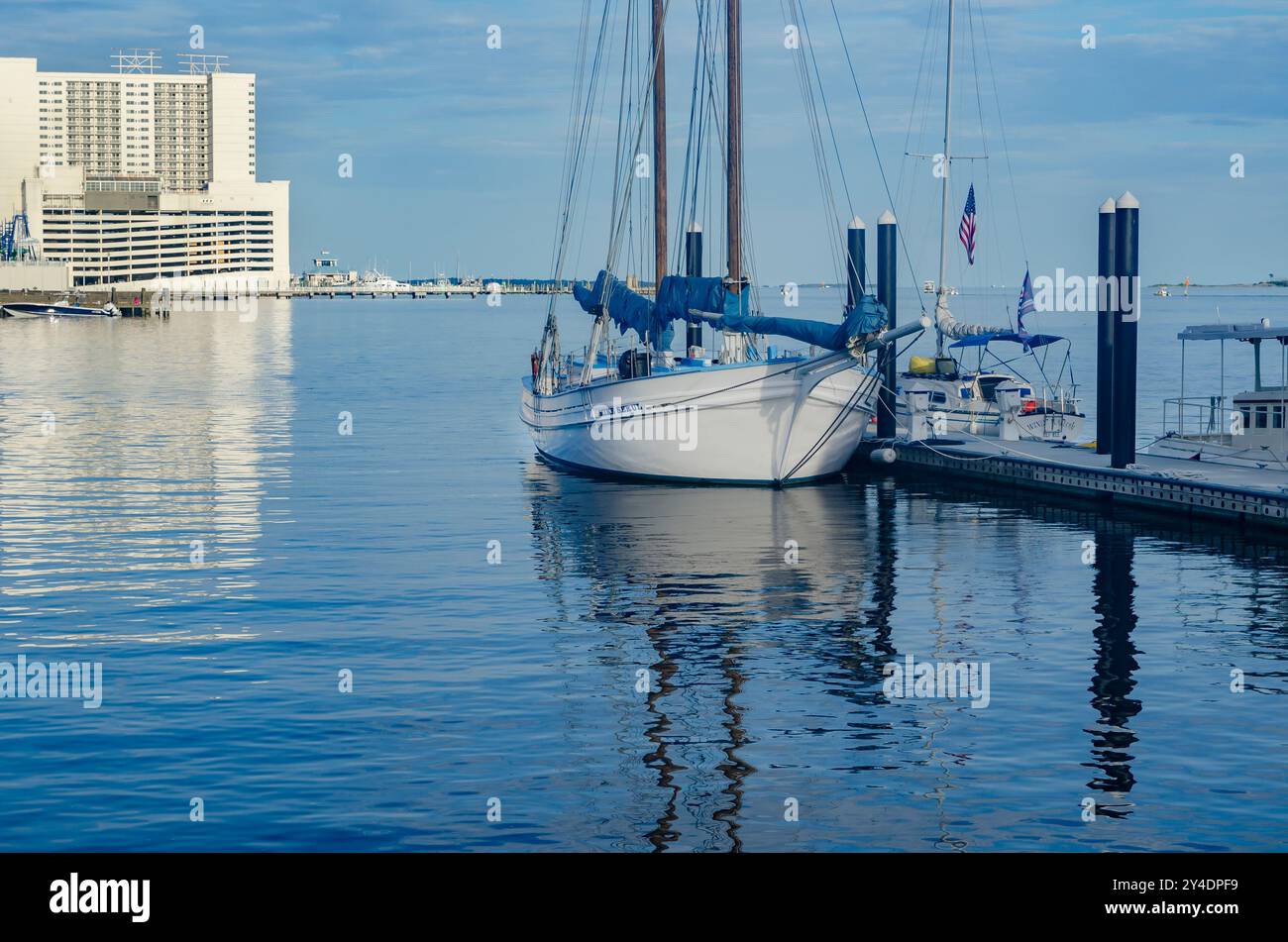 The "Mike Sekul" schooner is pictured at the Biloxi Schooner Pier ...