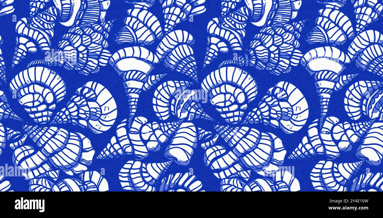 Modern coastal beach cottage rustic shell block print home decor ...