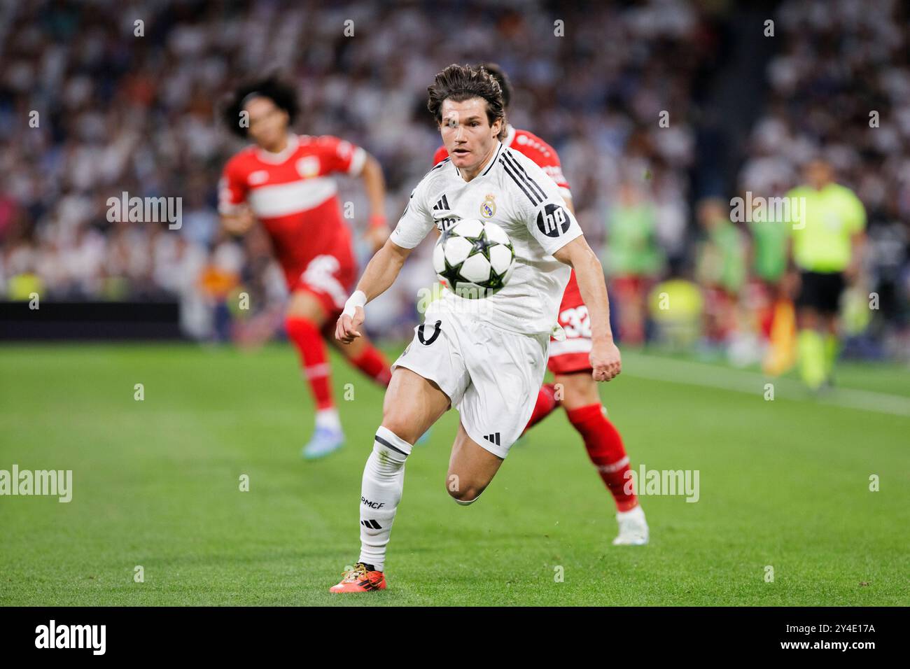 Fran Garcia of Real Madrid in action during the UEFA CHAMPIONS LEAGUE ...