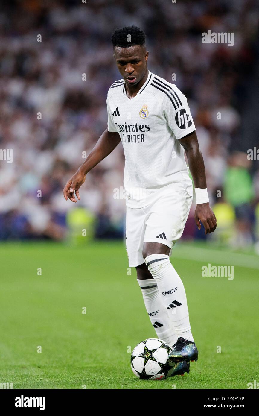 Vinicius jr of Real Madrid in action during the UEFA CHAMPIONS LEAGUE ...