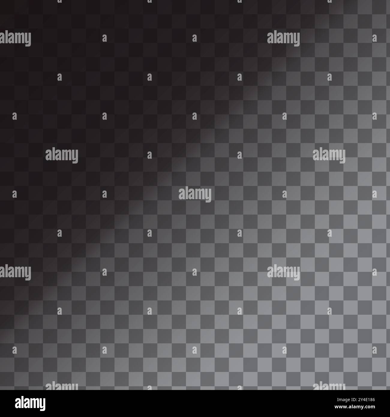 Dark gradient checkerboard. Black and gray squares. Diagonal light transition. Vector background ...