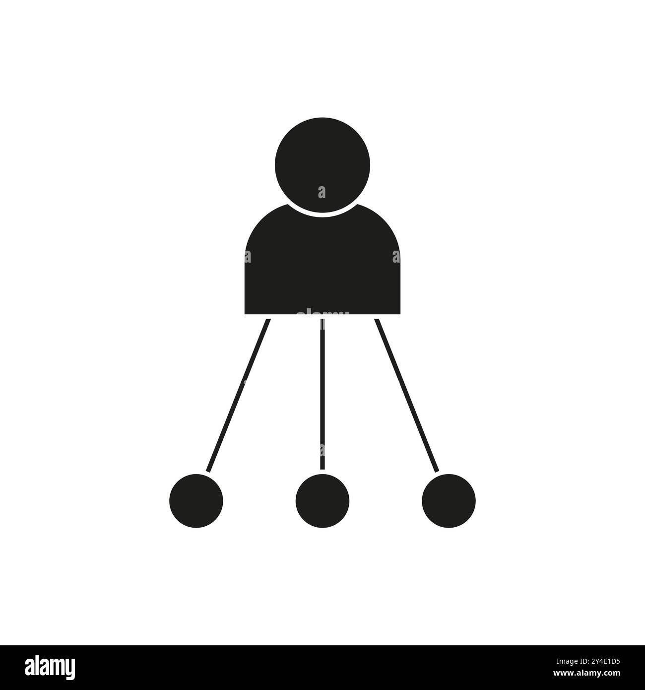 Businessperson hierarchy icon. Leadership structure symbol. Team ...