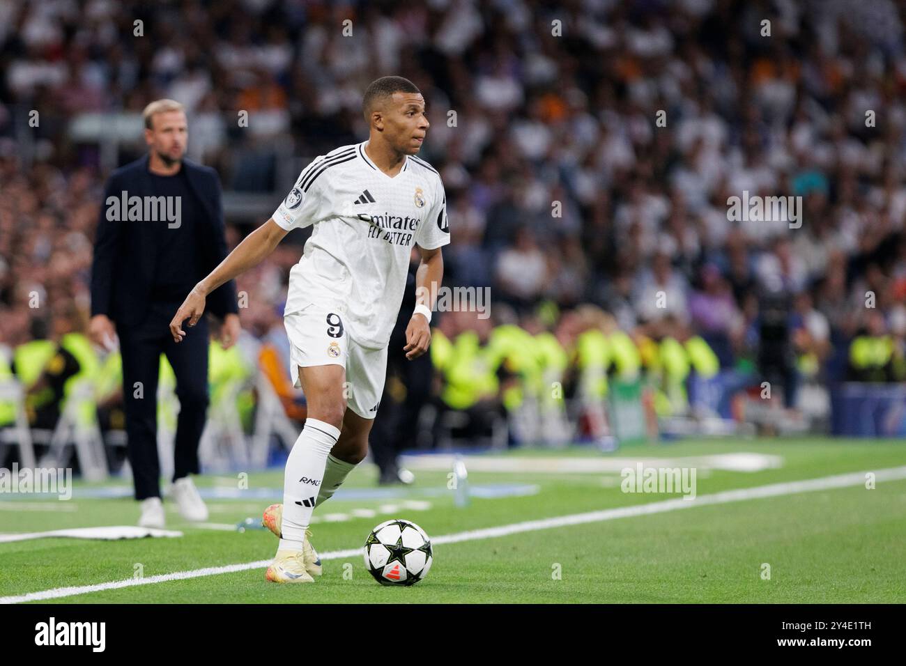 MADRID, SPAIN - SEPTEMBER 17: Kylian Mbappe of Real Madrid in action ...