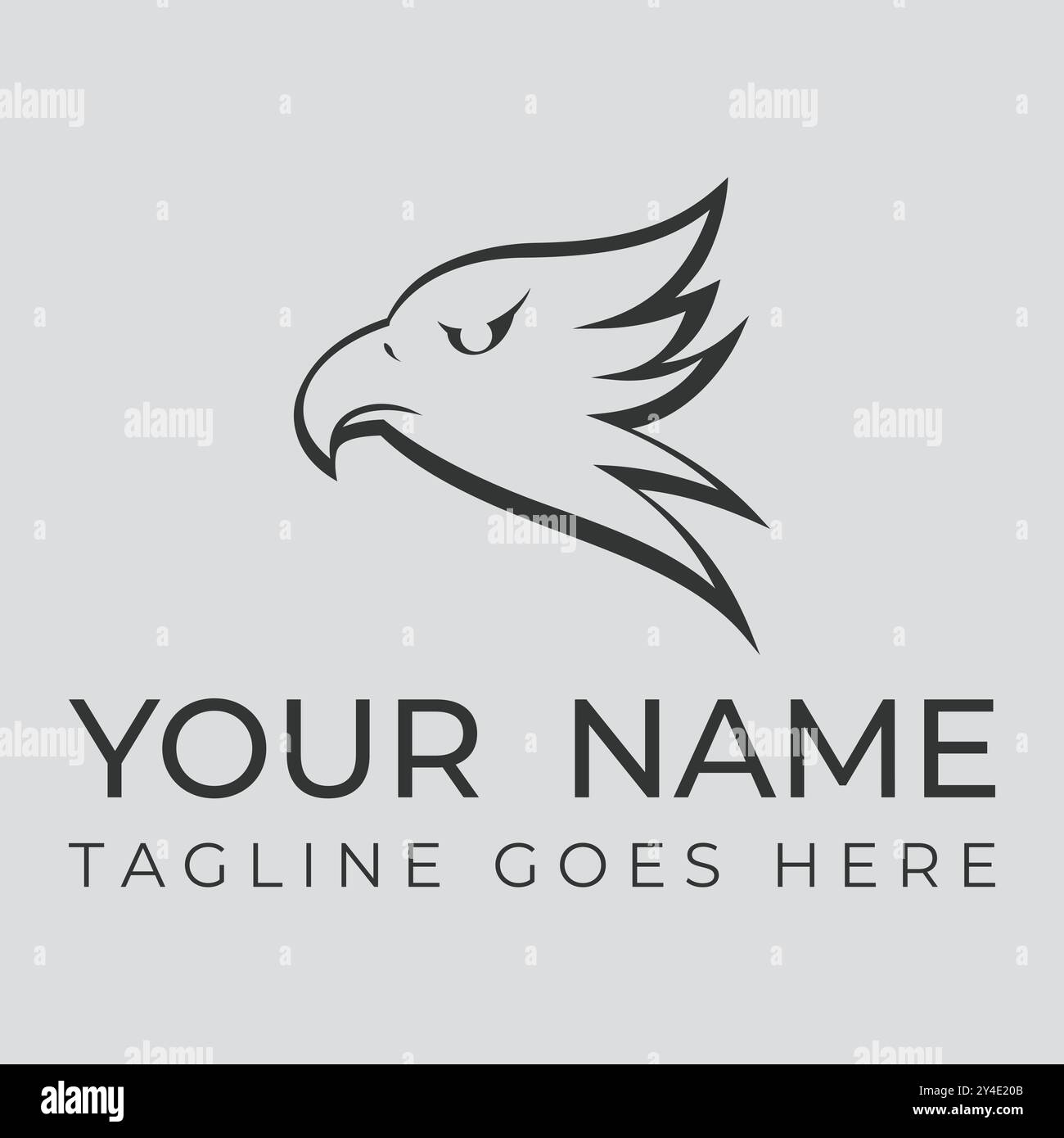 Simple falcon head illustration Stock Vector Image & Art - Alamy