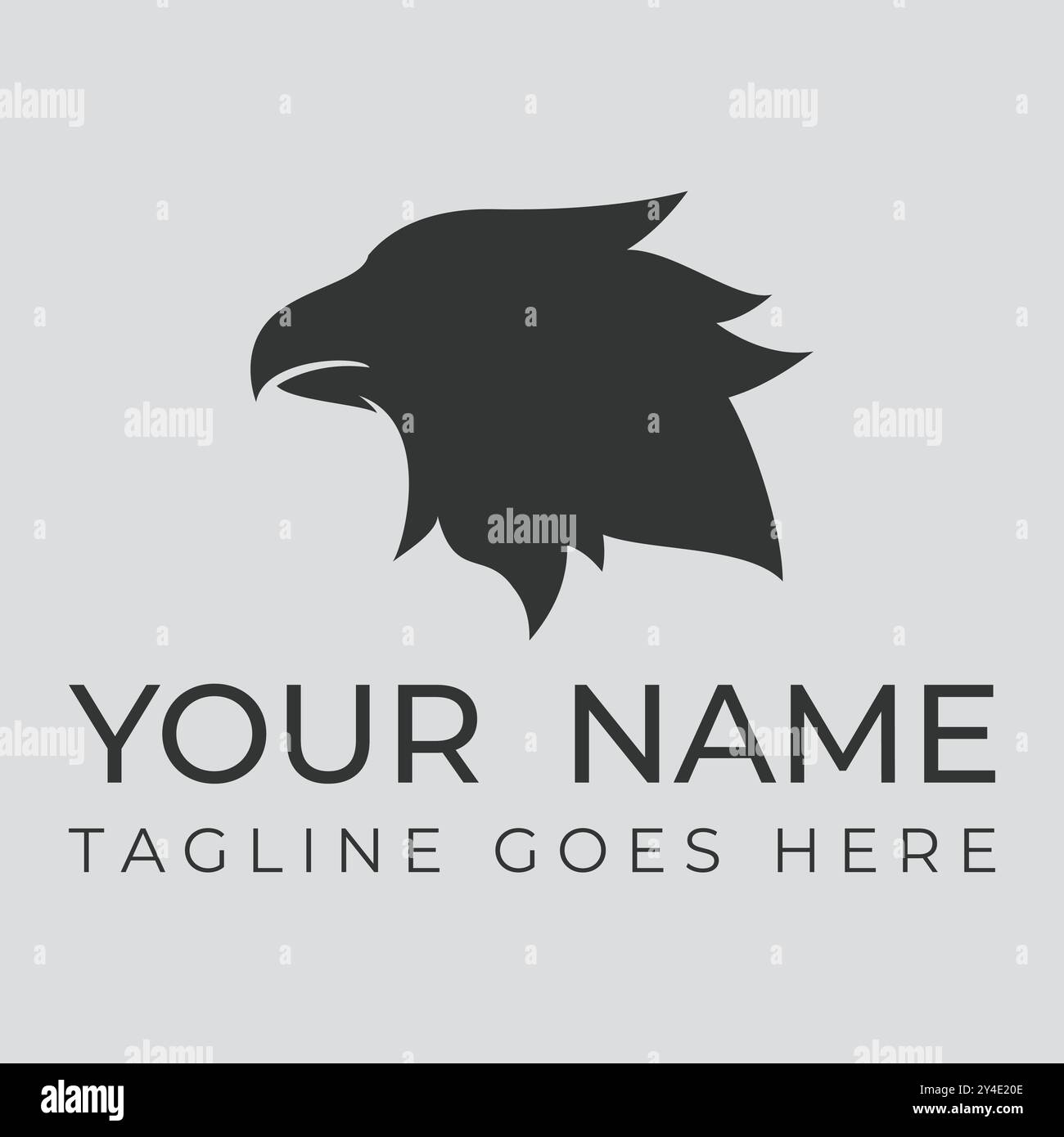 Simple falcon head illustration Stock Vector Image & Art - Alamy