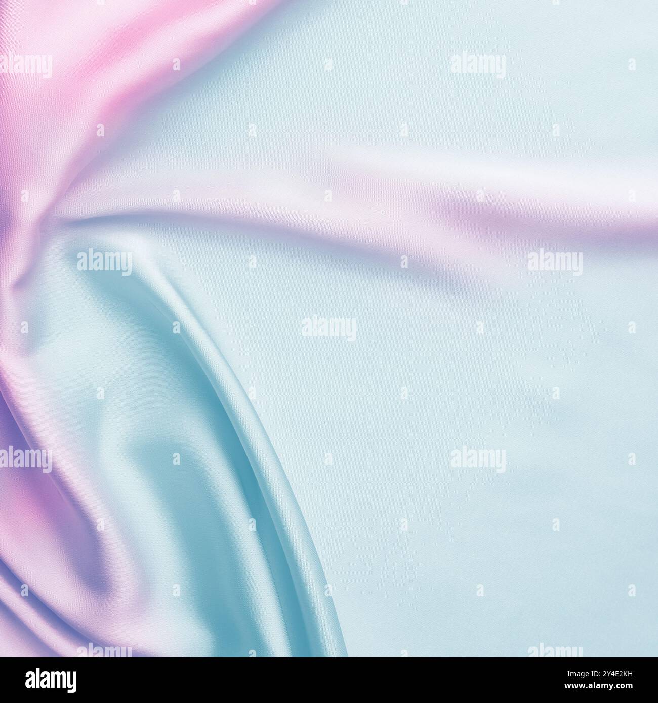 Beautiful silk fabric with color gradient, top view Stock Photo - Alamy
