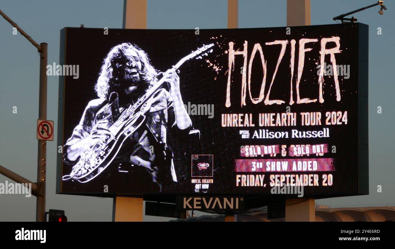 Inglewood, California, USA 14th September 2024 Singer/musician Hozier ...