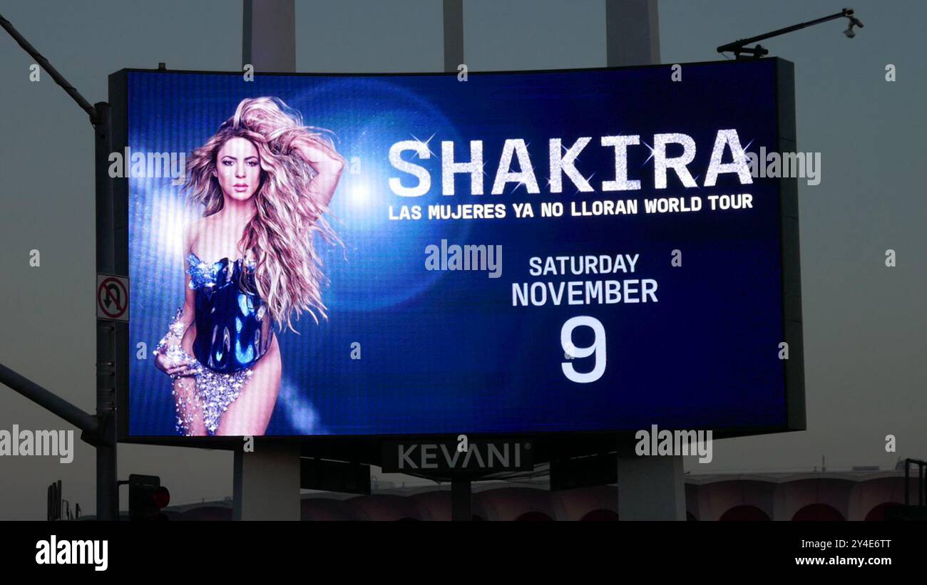 Inglewood, California, USA 14th September 2024 Shakira Concert Marquee ...