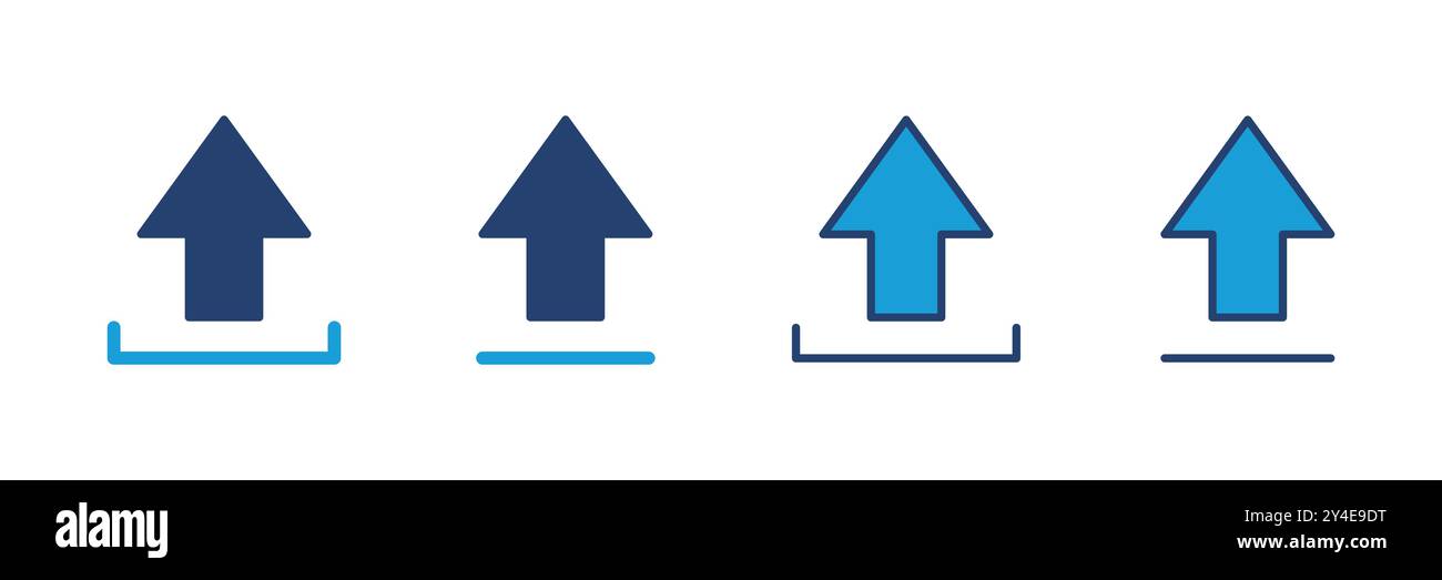 Upload icon vector. load data symbol Stock Vector Image & Art - Alamy