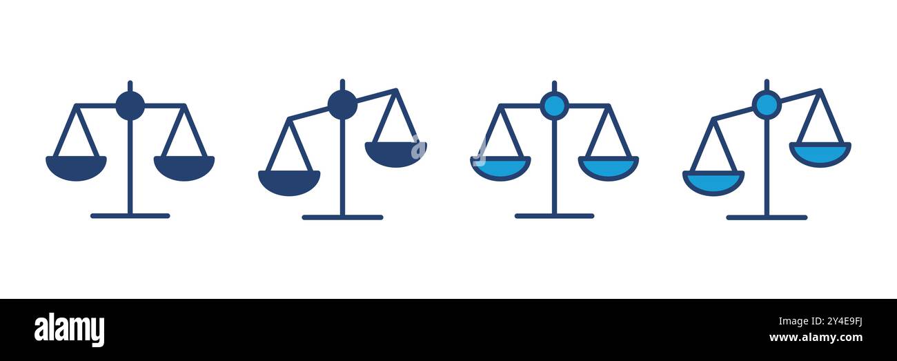 Scales icon vector. Law scale icon. Scales vector icon. Justice Stock ...