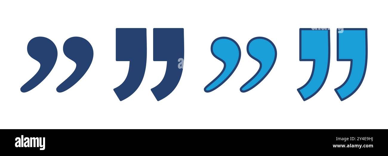 Quote icon vector. Quotation mark symbol Stock Vector Image & Art - Alamy