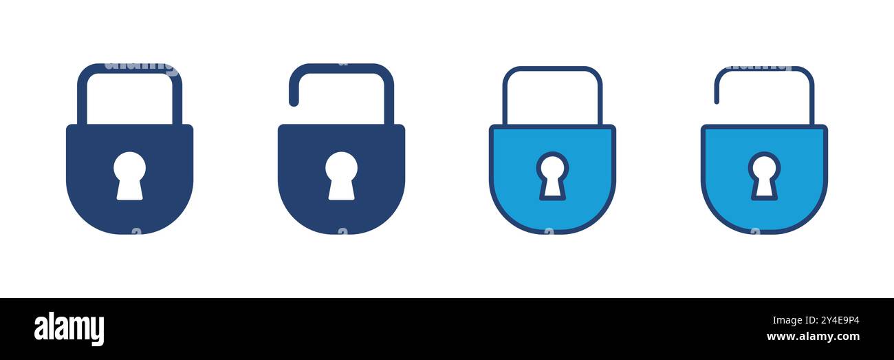 Lock icon vector. Padlock icon vector. Encryption icon. Security symbol ...