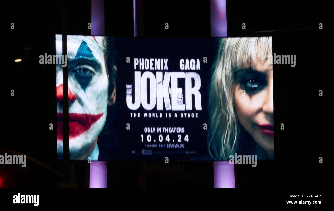 Inglewood, California, USA 14th September 2024 The Joker Marquee ...
