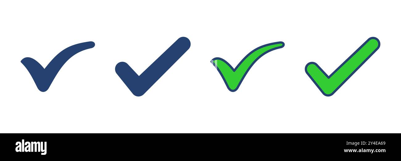 Check mark icon vector. Check mark icon. Tick mark symbol vector Stock ...