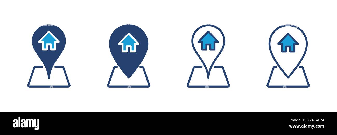 address icon vector. home location icon vector Stock Vector Image & Art ...