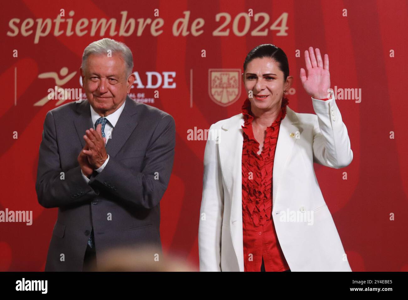 Non Exclusive: Mexican President Andres Manuel Lopez Obrador, and Ana ...