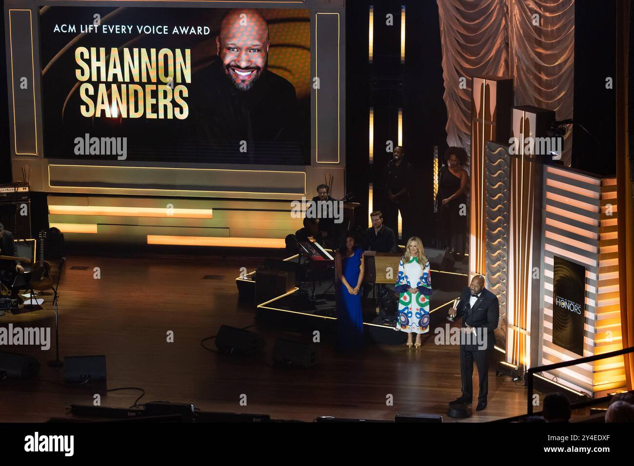 Shannon Sanders receives the ACM Lift Every Voice award at the 17th ...