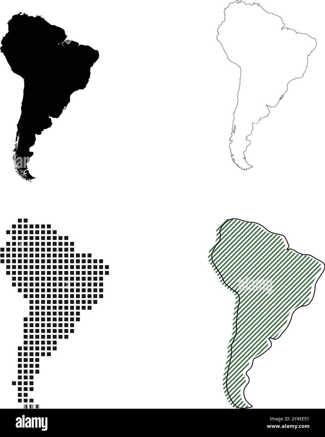 Latin american countries map Stock Vector Images - Alamy