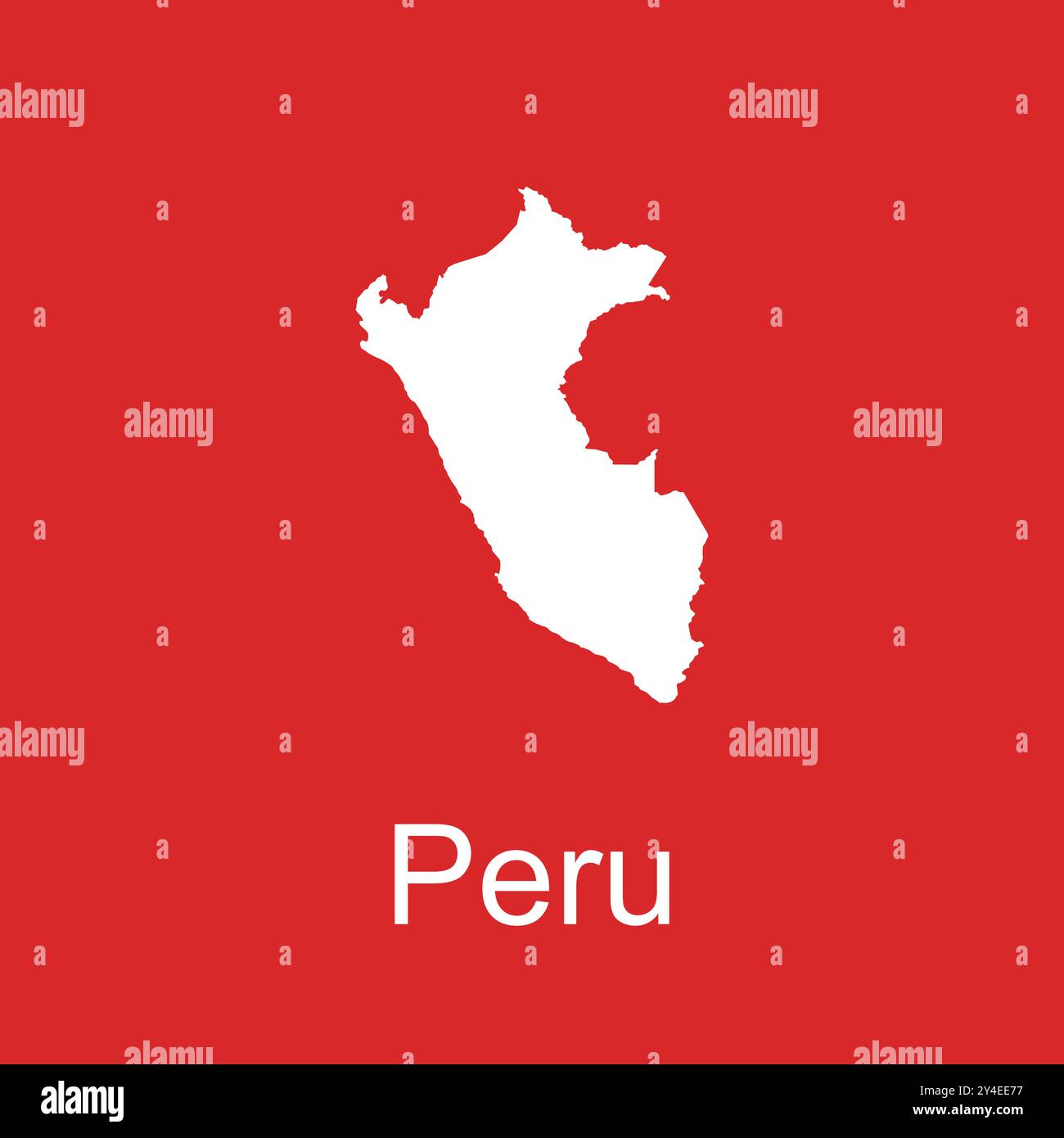 Peru country map Stock Vector Images - Alamy