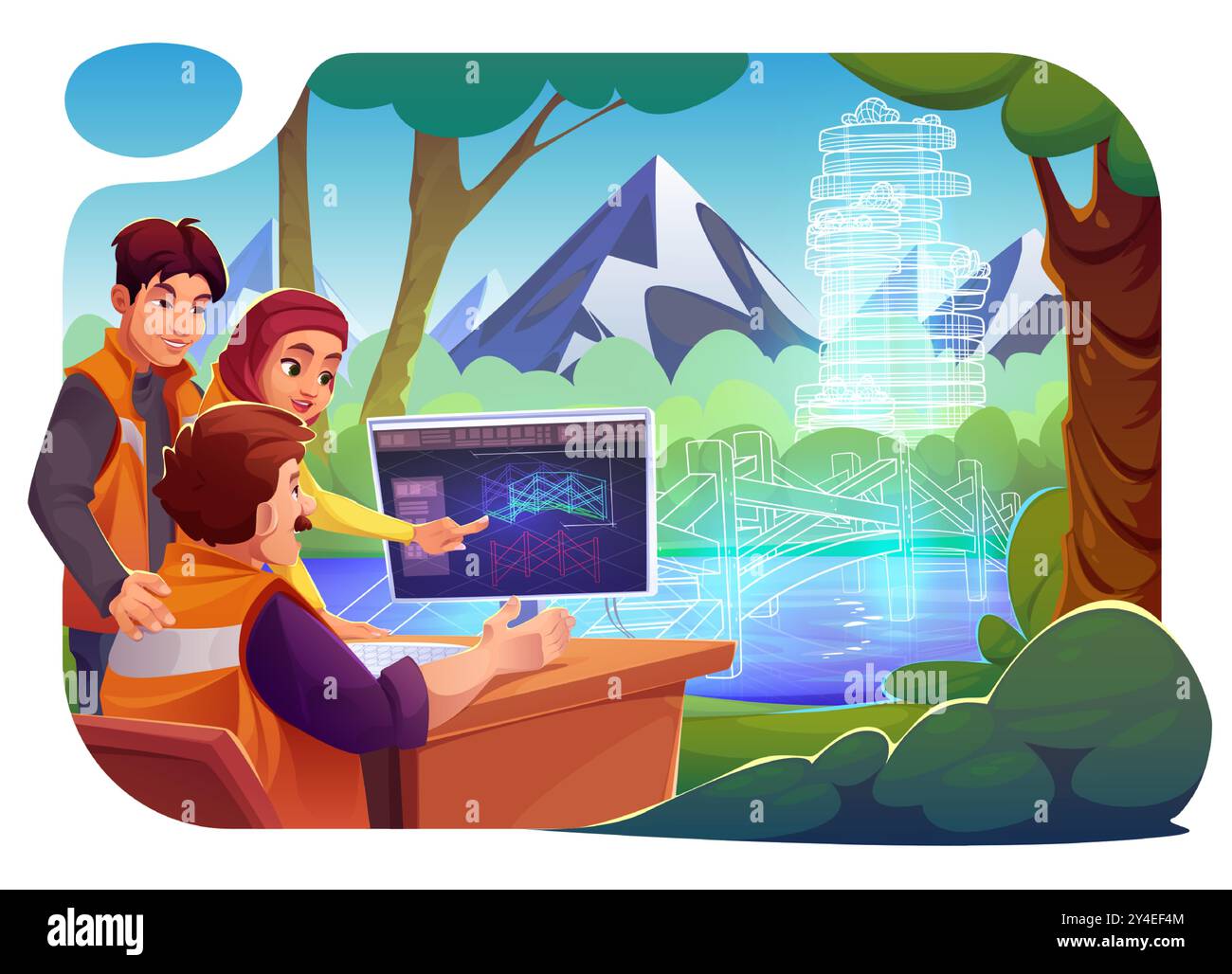 Augmented reality technology and creation of construction project ...