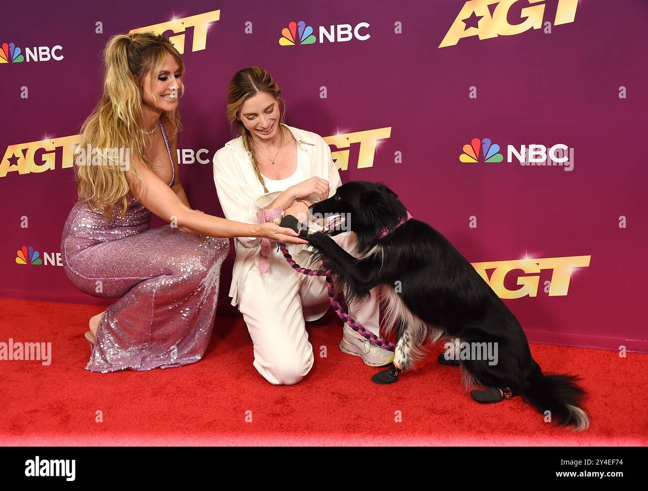 Heidi Klum and Rhythm & Roni backstage at “America’s Got Talent” Season ...