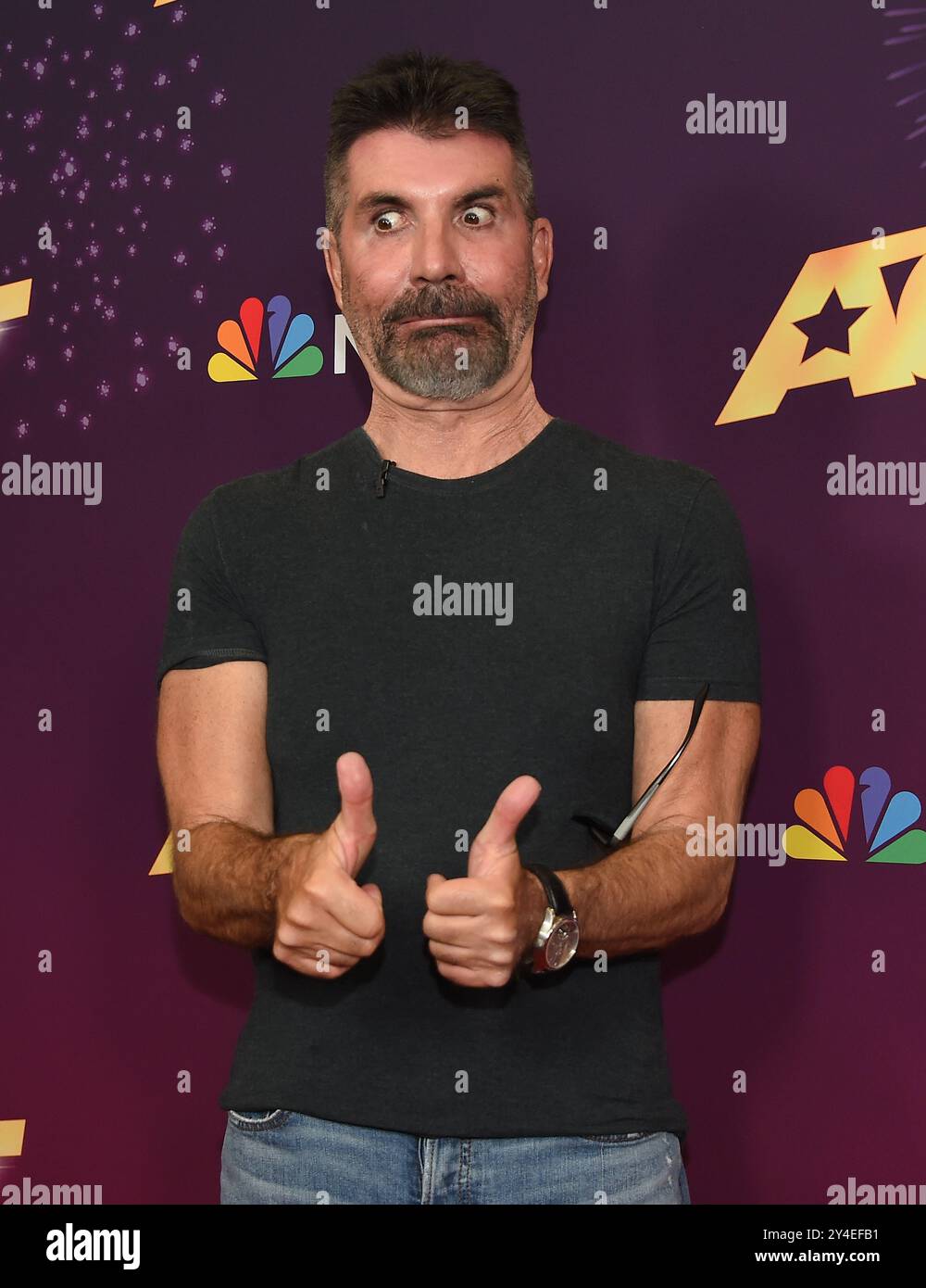 Simon Cowell backstage at “America’s Got Talent” Season 19 - Finale ...