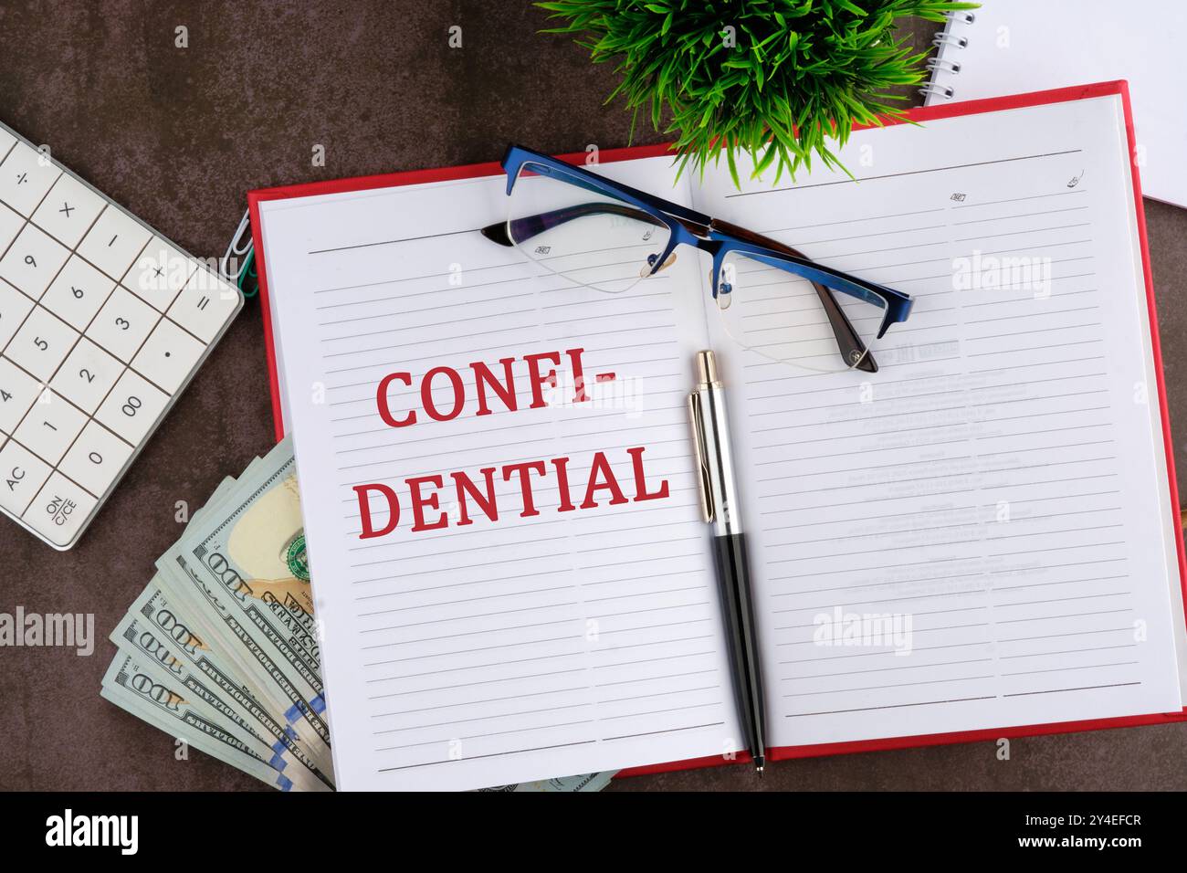 CONFIDENTIAL word alphabet letters there is an important text in the ...