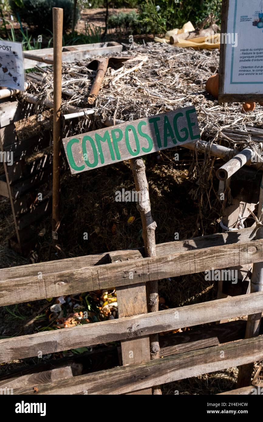 Compost from the edible forest, a permaculture vegetable garden at ...