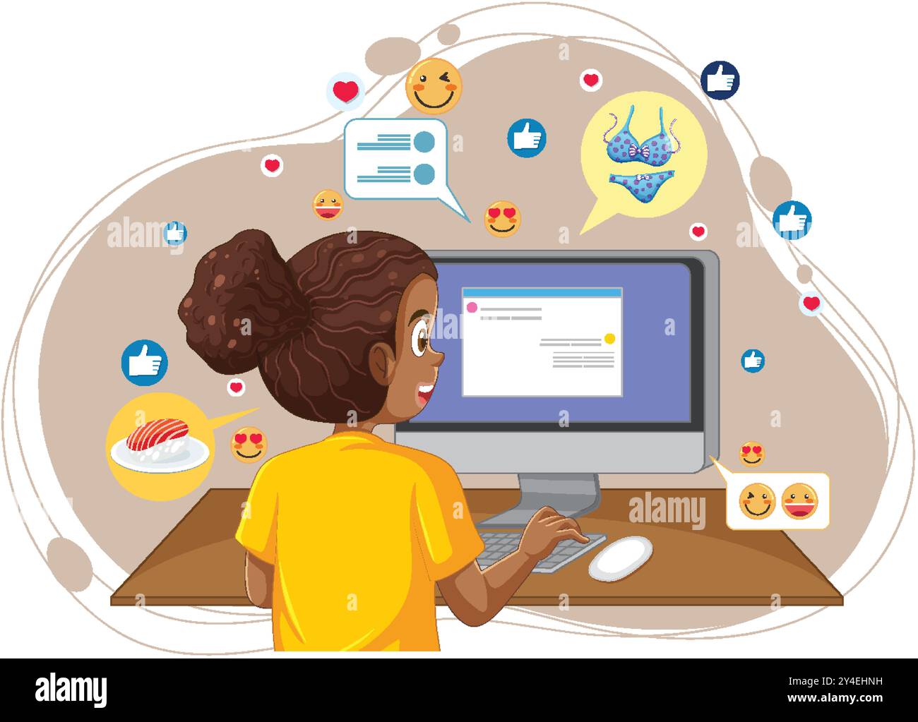 Engaging workspace Stock Vector Images - Alamy