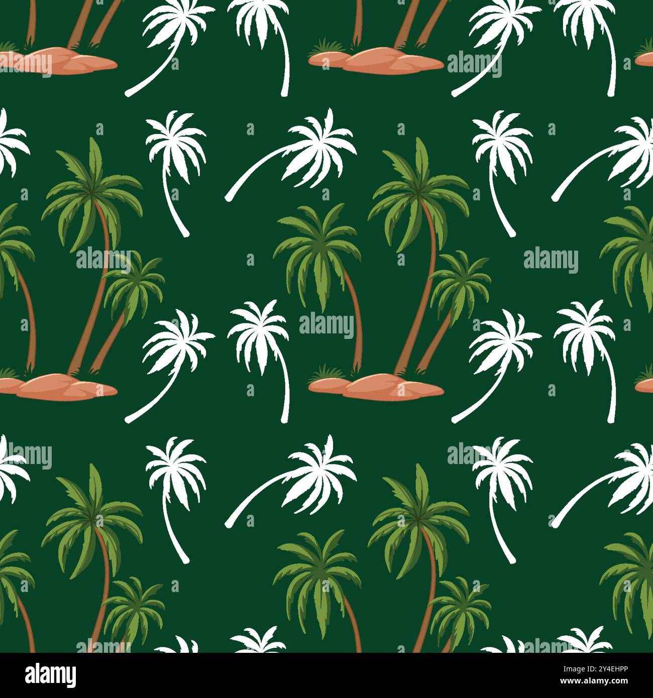 Tropical islands lush greenery Stock Vector Images - Alamy