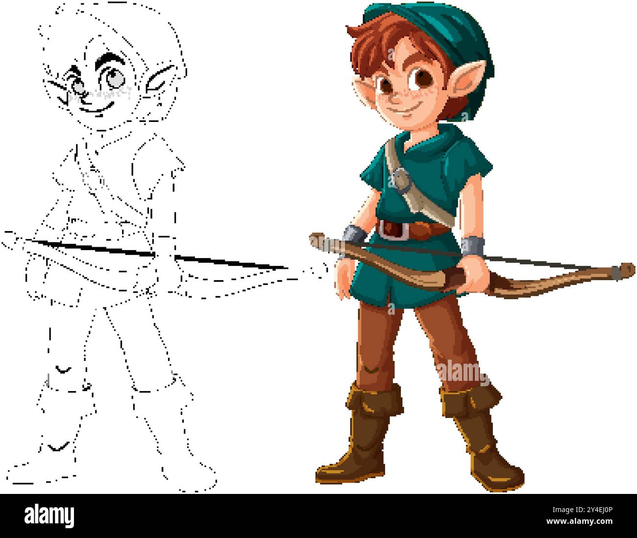 Medieval archer hat Stock Vector Images - Alamy