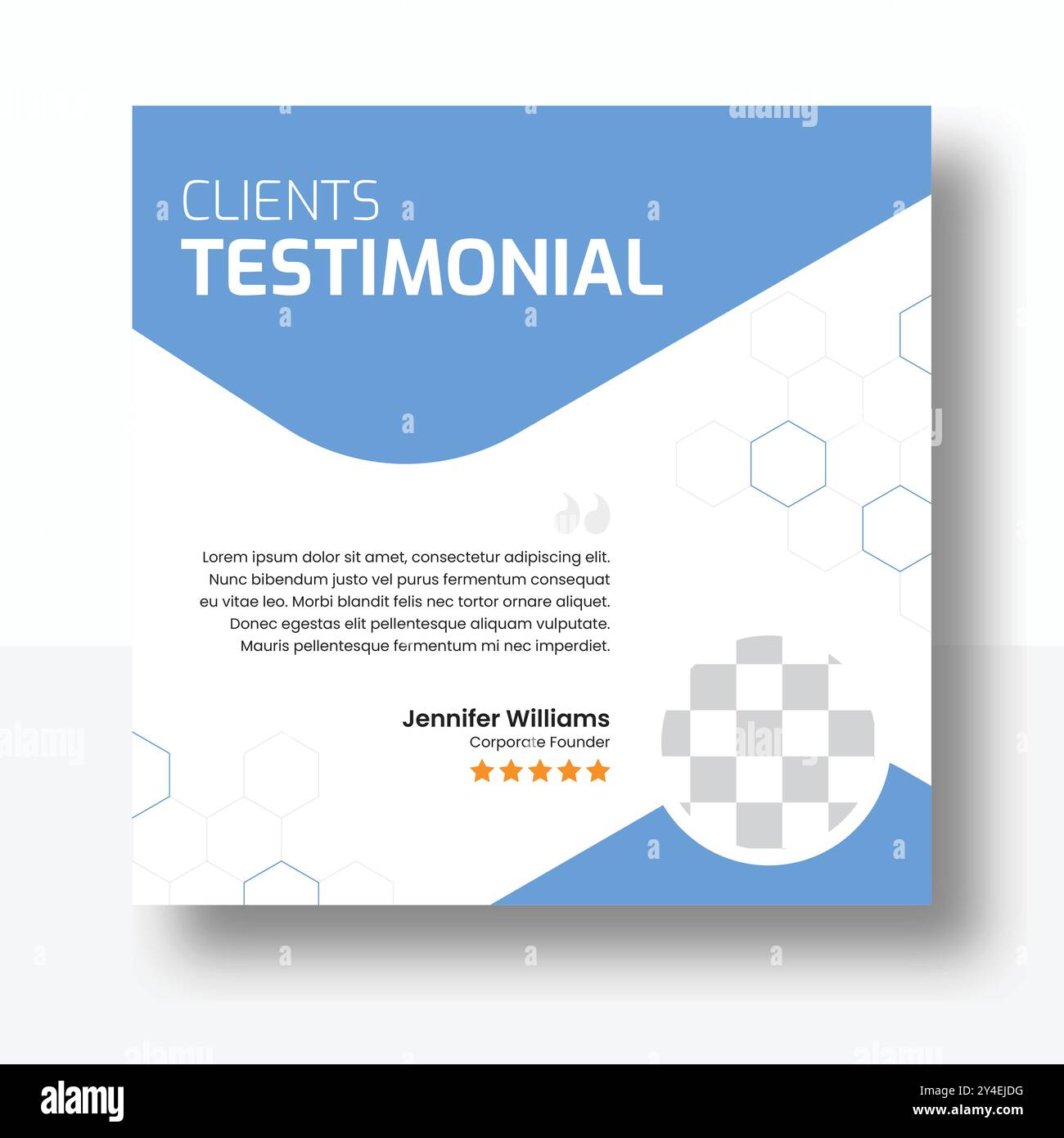 Business testimonial template design and customer feedback layout ...