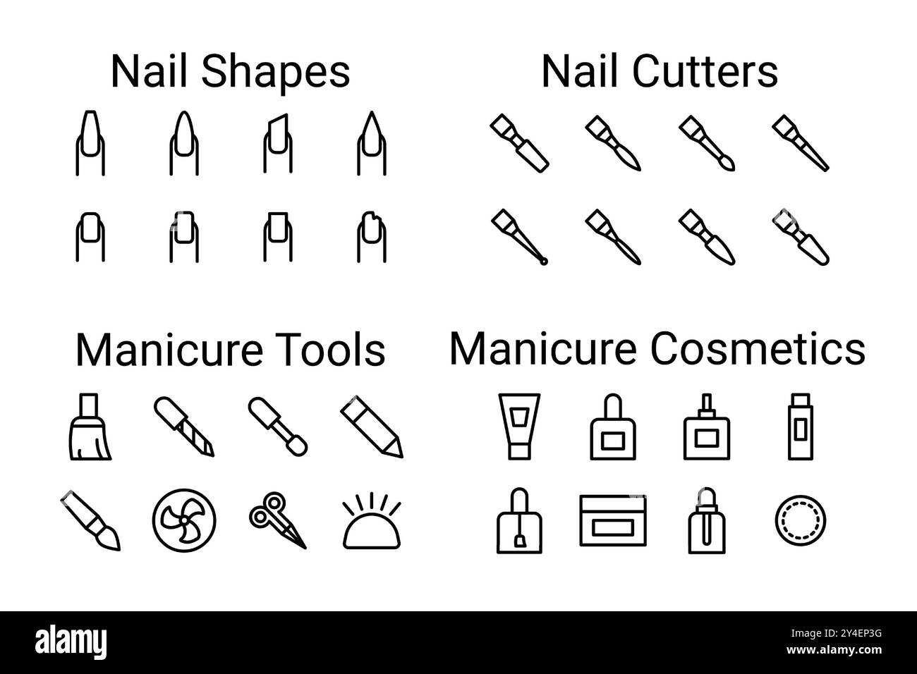 Grooming essentials vector Stock Vector Images - Alamy