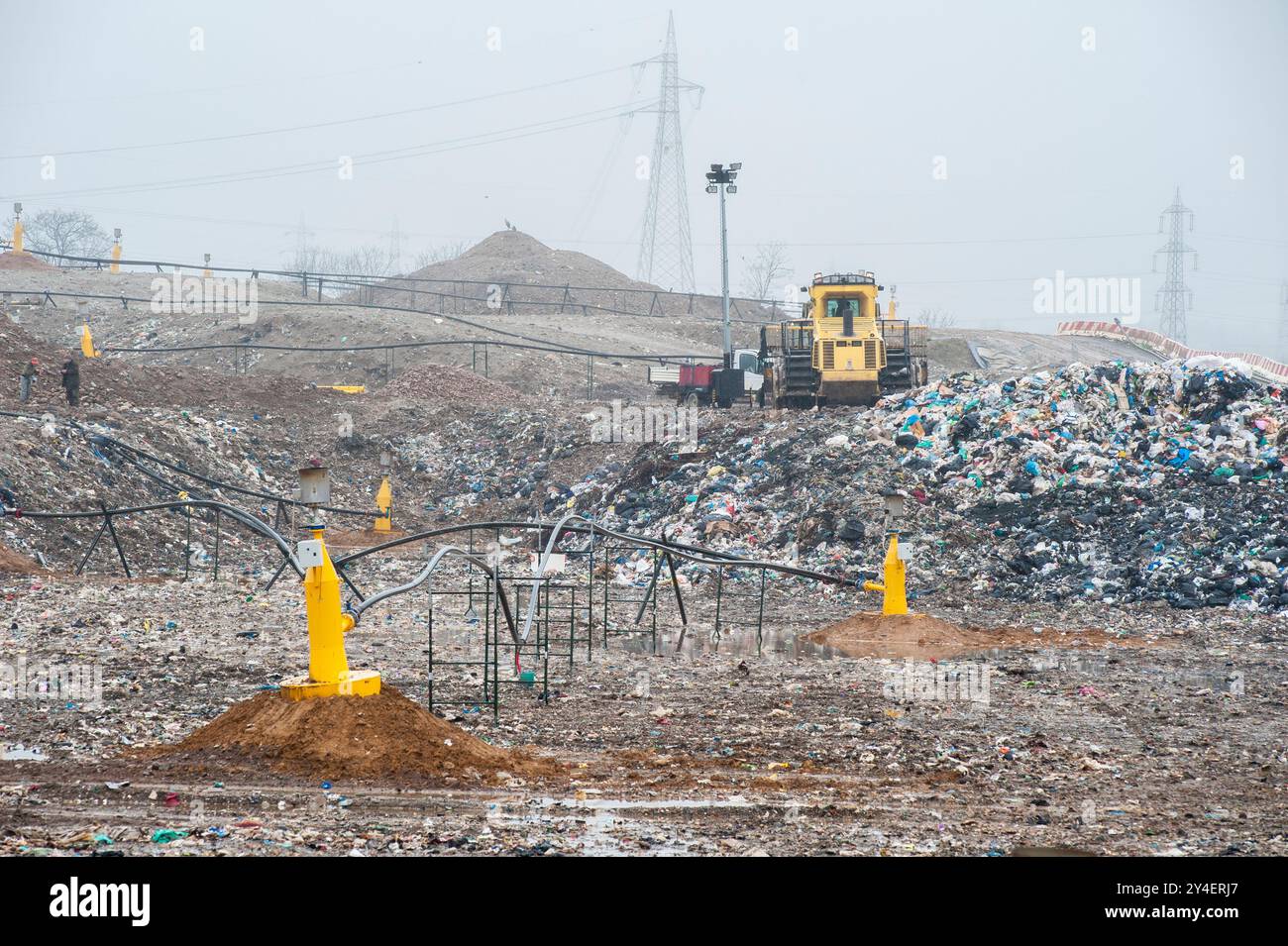 Dump municipal waste. Production storage and distribution of biogas in ...