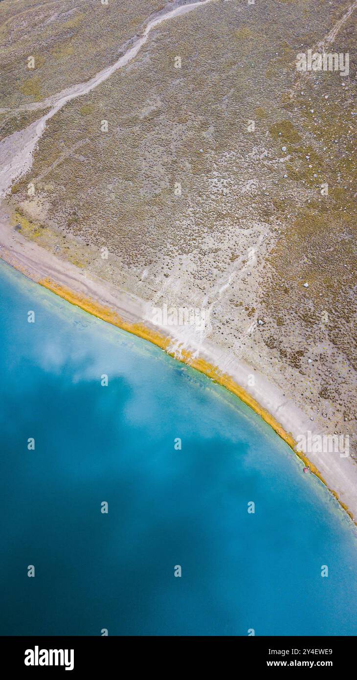 Aerial view of Laguna del Sol ️ in the Nevado de Toluca, a national ...
